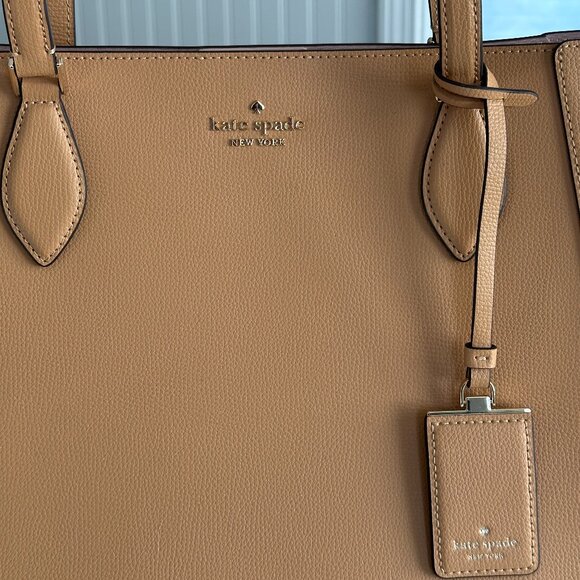 kate spade | Bags | Nwt Kate Spade New York Large Poppy Leather Tote ...